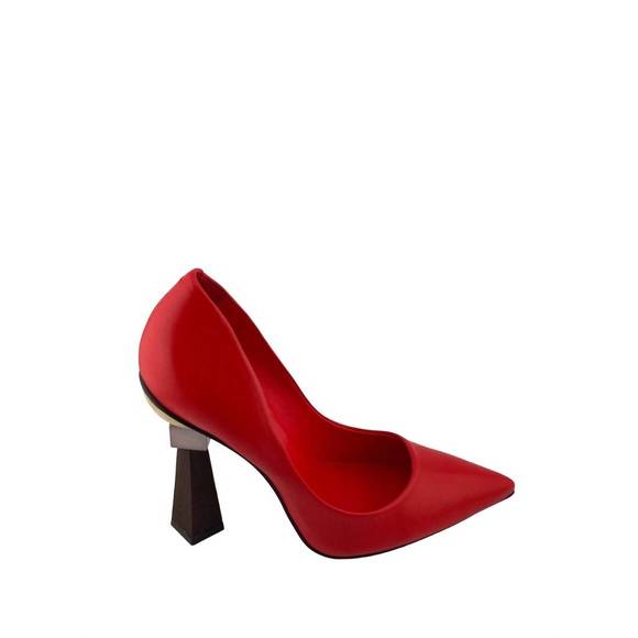 Carrano | Shoes | New Carrano Anna Leather Pump Heels In Red | Poshmark